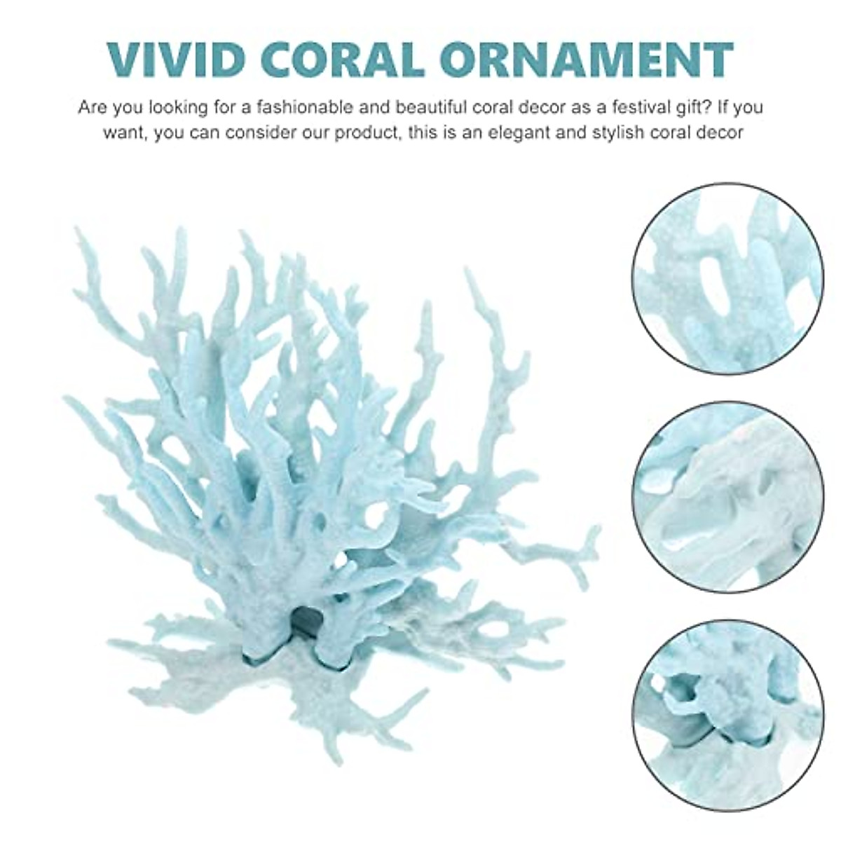 POPETPOP Vivid Coral Figurine Decorative Coral Sculpture Aquarium Coral Ornament Fish Tank