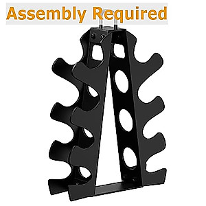 Weight Rack for Dumbbells (Dumbbells Not Included), EXBTOKA Upgraded Dumbbell Rack with Handle, 4 Tier Dumbbell Rack Stand Only, Compact A-Frame Dumbbell Rack, Suitable for Home Gym