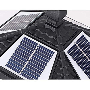 Mopoq Solar Led Outdoor Waterproof Lawn Light, Home Garden Light Outdoor Garden Villa Garden Fence Post Light, Die-cast Aluminum Anti-Rust Door Post Light 151840cm