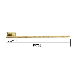 N-amboo Boar Bristles Natural Bamboo Toothbrush Eco-Friendly Biodegradable Zero Waste Pack of 12