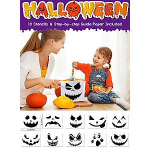 ZYSUN Pumpkin Carving Kit,Halloween Decorations Stainless Steel Pumpkin Carving Tools,Pumpkin Carving Kit for Kids Adults,Carver Tool with Carrying Bag,Family DIY Carving Pumpkins Gift (7PCS)