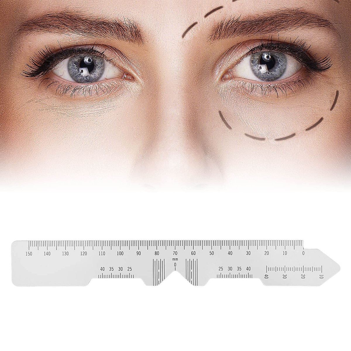 5pcs Ophthalmic PD Ruler, Clear Data Marking