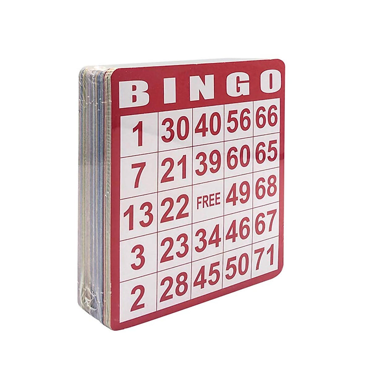 Yuanhe 100 Bingo Game Cards,Bingo Set, Kids Party Paper Card Games, School Classroom Family Gathering Activity, Casino Trip