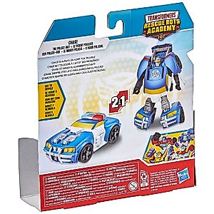 Transformers Playskool Heroes Rescue Bots Academy Classic Heroes Team Chase The Police-Bot Converting Toy, 4.5-Inch Action Figure, Kids Ages 3 and Up