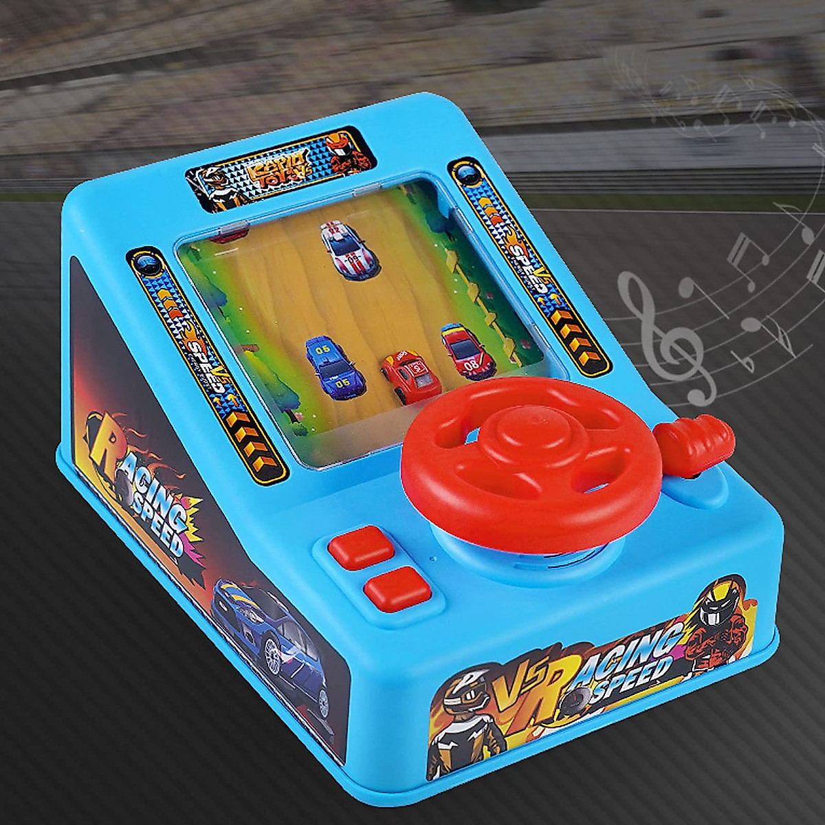 01 02 015 Handheld Game Console, Racing Adventure Game Console Kids' Handheld Games Pre-Kindergarten Toys Develop Their Thinking Logical Abilities