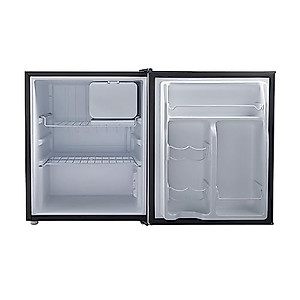 2.7 cubic foot stainless look compact dorm refrigerator