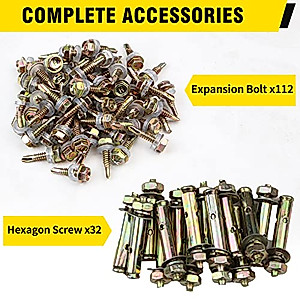 pergola Brackets 6x6 Woodworks Pergola kit Modular Modern Outdoor Pergola Hardware Kit DIY Elevated Wood Stand kit Includes 4 Bracket Shoulders 4 Boots for 6x6 (Actual: 5.5x5.5 Inch) Lumber