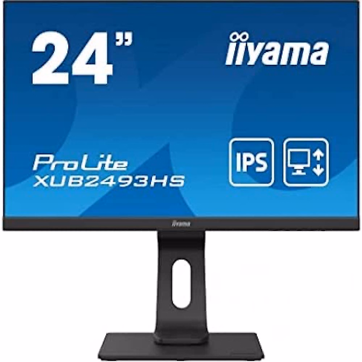 iiyama 24 ETE IPS-Panel, 1920x1080, 13cm Height Adj. Stand, W126364580 (13cm Height Adj. Stand, Pivot, 4ms, 250 cd/mý, Speakers, VGA, HDMI Prolite XUB2493HS-B4, 61 cm (24),)