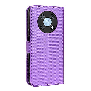 Elubugod Case for Huawei Nova Y90 Leather Case Cover,PU Leather flip Cover Case for Huawei Nova Y90 / Enjoy 50 Pro CTR-AL00 Case Cover Purple