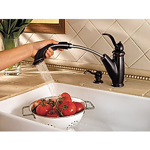 Pfister LG5327YY Marielle 1-Handle Pull-Out Kitchen Faucet in Tuscan Bronze, Water-Efficient Model
