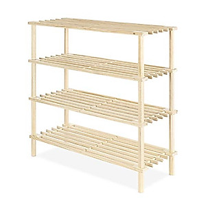 Whitmor Wood 4-Tier Shelf