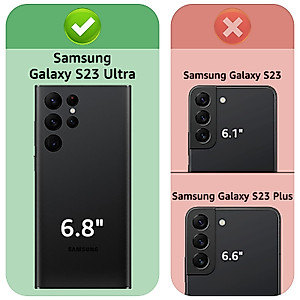 XcaseBar for Samsung Galaxy S23 Ultra Wallet case with Zipper【RFID Blocking】 Credit Card Holder, Flip Folio Book PU Leather Phone case Shockproof Cover Women Men for Samsung S23Ultra case Wine Red