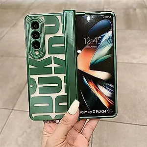 Compatible with Samsung Z Fold4 Phone Case with Built-in Screen Protector | Hinge Protection | Full Body Ultra-Thin Anti-Scratches Shockproof Protective Cover for Samsung Galaxy Z Fold 4 5G, Green