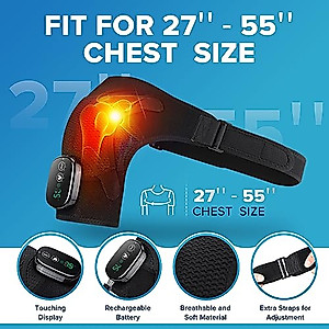 ERHIVORA Shoulder Heating Pads for Shoulder, Shoulder Heat Pad for Frozen Shoulder, Heated Shoulder Wrap for Women Men