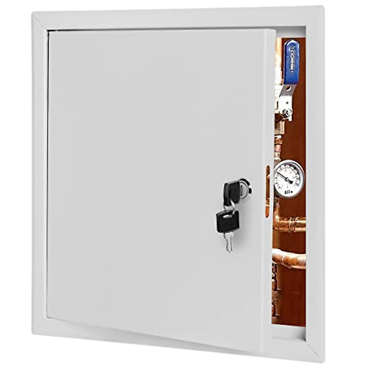 Premier Access Panel 8 x 8 Metal Access Door for Drywall 3000 Series Access Panel for Wall and Ceiling Electrical and Plumbing (Keyed Cylinder Latch)