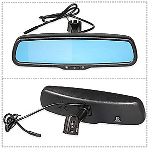 EWAY Tailgate Handle Backup Reverse Camera with 4.3 inch Rear View Mirror Monitor Kit for Dodge Ram 1500 2500 3500 2002-2008 Vehicle Safety Auto Reversing Parking Camera