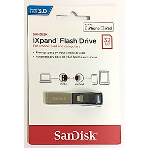 SanDisk 32GB iXpand Flash Drive for iPhone and iPad - SDIX30C-032G-GN6NN, Black
