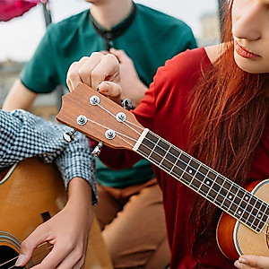 Ukulele Strings, 5 Sets of Nylon Ukulele Strings, String Winder for Soprano (21 Inch) Concert (23 Inch) Tenor (26 Inch) Ukulele with 10 Picks