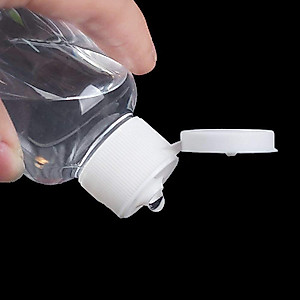 TRENDBOX 8oz/250ml Clear Bottles with Flip Cap Lid BPA-Free Travel Containers For Shampoos,Lotions and Massage Oils - 5 Pack