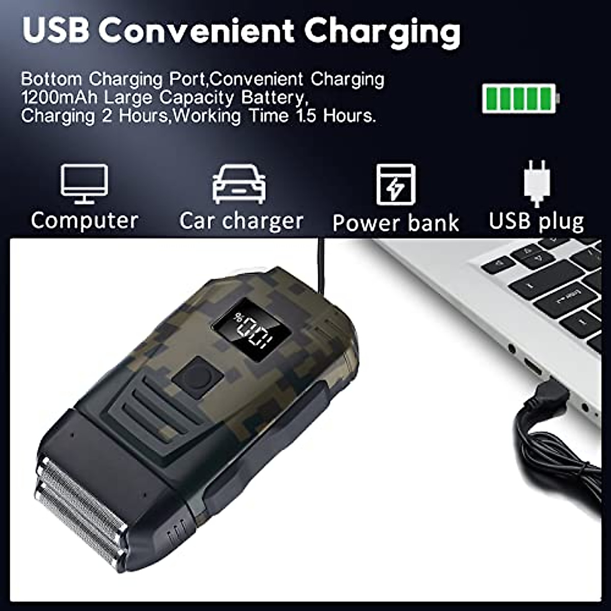 CHIN Elcetric Razor for Men, Foil Head Shavers for Bald Men, Beard Trimmer for Men, Shaving Machine…