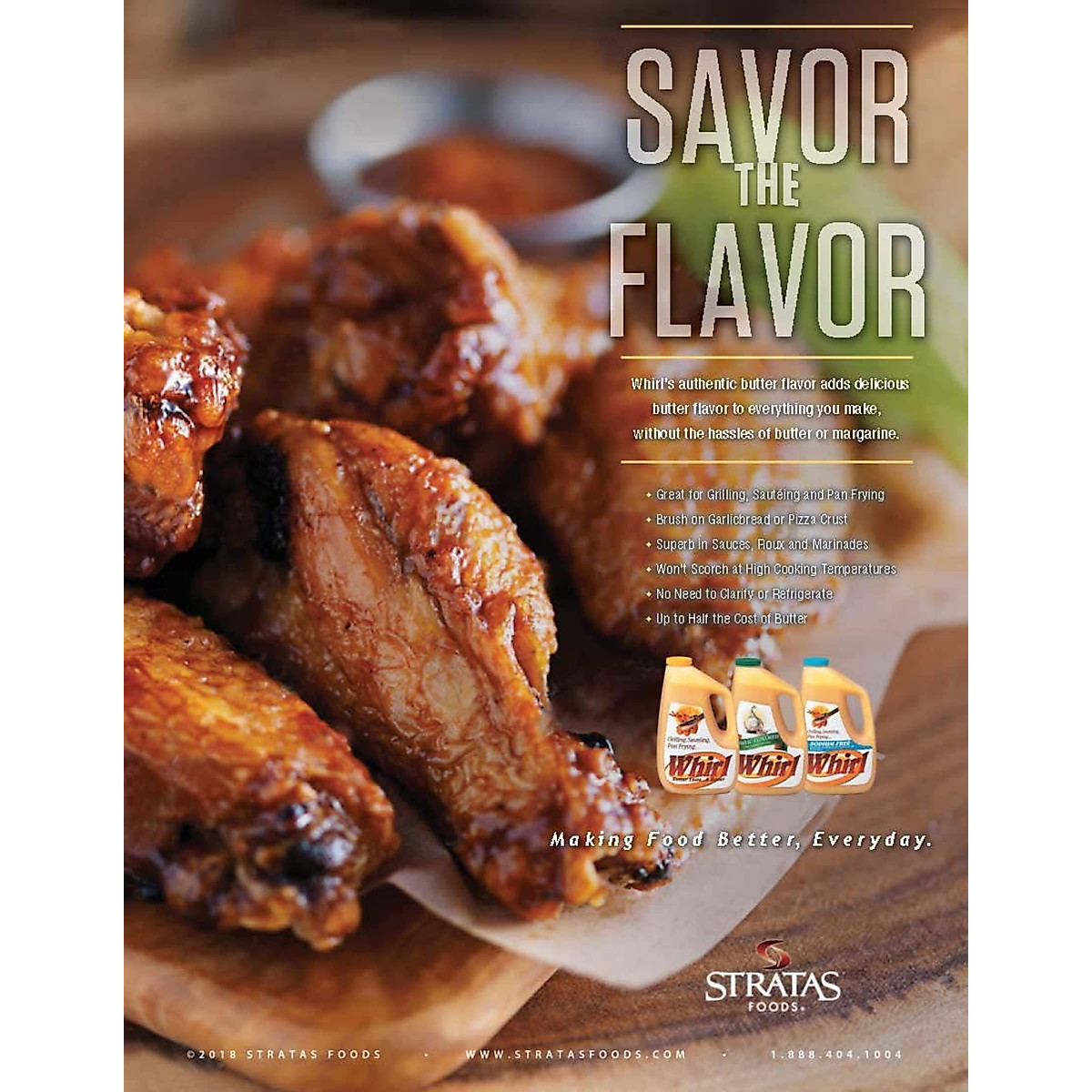 Whirl Butter Liquid Flavor Oil, 1 Gallon (Pack of 2) with By The Cup Swivel Spoons