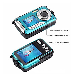 DYOSEN Digital Camera Aparat Cyfrowy Ekran Aparat Cyfrowy Selfie Wideorejestrator Do Podwodne Nagrywanie DV Digital Camera Photography (Color : A)