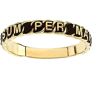 Bonyak Jewelry To Jesus Through Mary Total Consecration Ring in Sterling Silver - Size 7