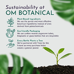 OM Botanical Sulfate-Free Organic Shampoo – Ayurvedic with Soapnut, Shikakai, Fenugreek & Neem | Prevent Hair Loss, Color Safe Natural Vegan Hair Cleanser for Men & Women Bullet Points: