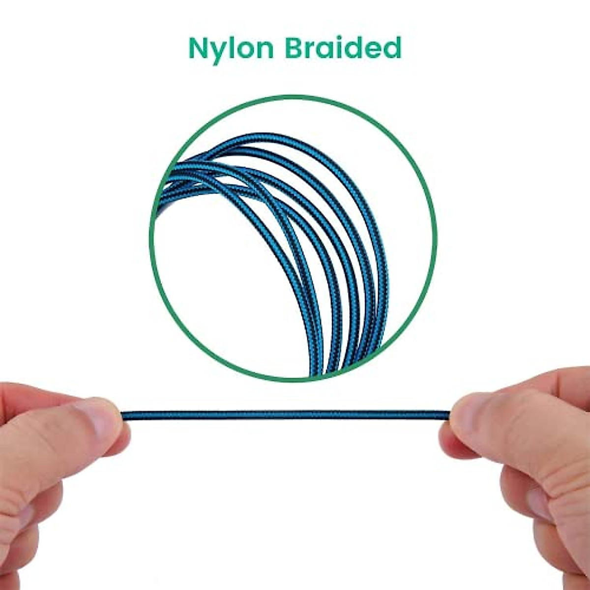 Arctic 7 Audio Cable, Nylon Braided Replacement Cable Extension Cord Compatible with SteelSeries Arctis 3, Arctis 5, Arctis Pro Wireless, Arctis Pro Gaming Headsets with 3.5mm Headphone Splitter