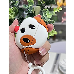 Cute Case Design for Apple AirPods Pro Anime Monster Cartoon Cool Kawaii Cover Silicone Shell Anti-Fall Cases with The Keychain for AirPods Pro 2019 for Women Men (AirPods Pro, Dog)