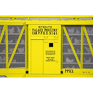 Bachmann Trains - Poultry Transport Car - STENTZ PALACE POULTRY CAR #5141 (yellow) - HO Scale