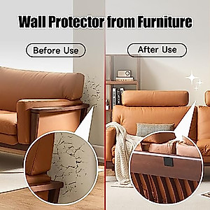 Anti Shake Headboard Stoppers for Wall, Wall Protector from Furniture, Bed Frame Noise Bumper, Anti Vibration Soundproof Pads to Prevent Hitting Wall, Round Black and White-20 pcs