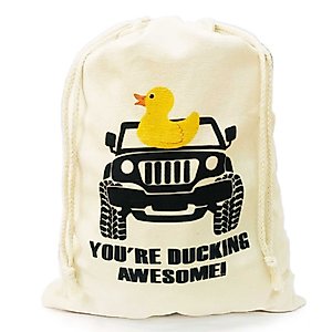 Artreeiger Duck Duck Bag 15.8 x 11.8 Inch Large Reusable Rubber Duck Bag Rubber Duck Drawstring Bag Great Gift for Duck Enthusiast, Duck Themed Party Favor Bags Gift Wrap Bags
