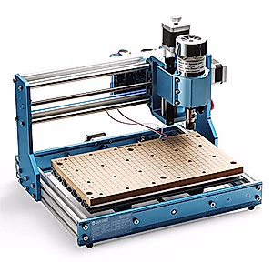 Genmitsu CNC MDF GRID Spoilboard for 3018 CNC Router Machine, Compatible with 3018-PRO/ 3018-PROVer/ 3018PROVer Mach3, 300 x 180 x 12mm (11-4/5''x 7''x 1/2''), M6 Holes (6mm), Screws and Nuts Included