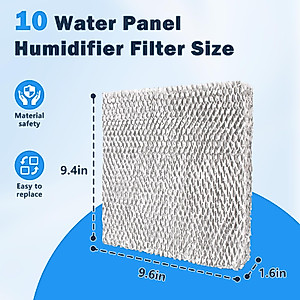 Sxkxm 10 Water Panel Humidifier Filter Humidifier Pad Compatible with Lennox Healthy Climate #10 X2660 Fits WB2-12 WB2-12A HCWB2-12 HCWB2-12A WB3-12 WB3-12A HCWB3-12 HCWB3-12A Humidifiers
