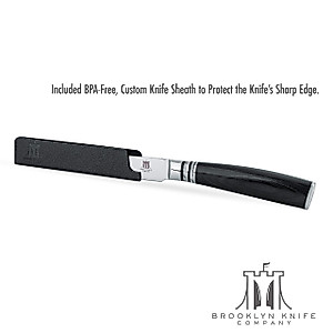 Brooklyn Knife Co. 4 Piece Set - Japanese Seigaiha Series - Etched HC Steel 8-7-7-3.5-Inch