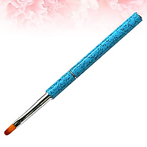 KALLORY Cuticle Para Uñas Acrilicas 1pc Shop Painting Multi- function Acrylic Dual- use Art Remover Dotting Polish Nails Beauty Nail For Home Women Triangle Tool Liner Brush Salon Style Pinceles