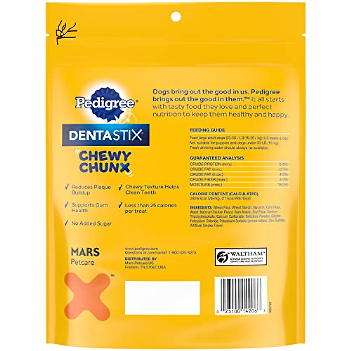 Pedigree DentaStix Chewy Chunx Dental Treats, Large Dog – 13.5 oz