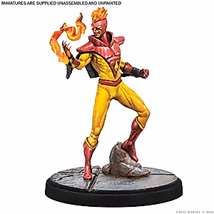 Atomic Mass Games Marvel: Crisis Protocol The Blob and Pyro Character Pack - New Mutant Additions! Tabletop Superhero Game, Ages 14+, 2 Players, 90 Minute Playtime, Made