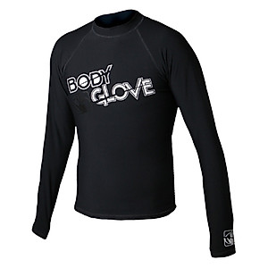 Body Glove Boys l/a Fitted Basic Rashguards, White, 14