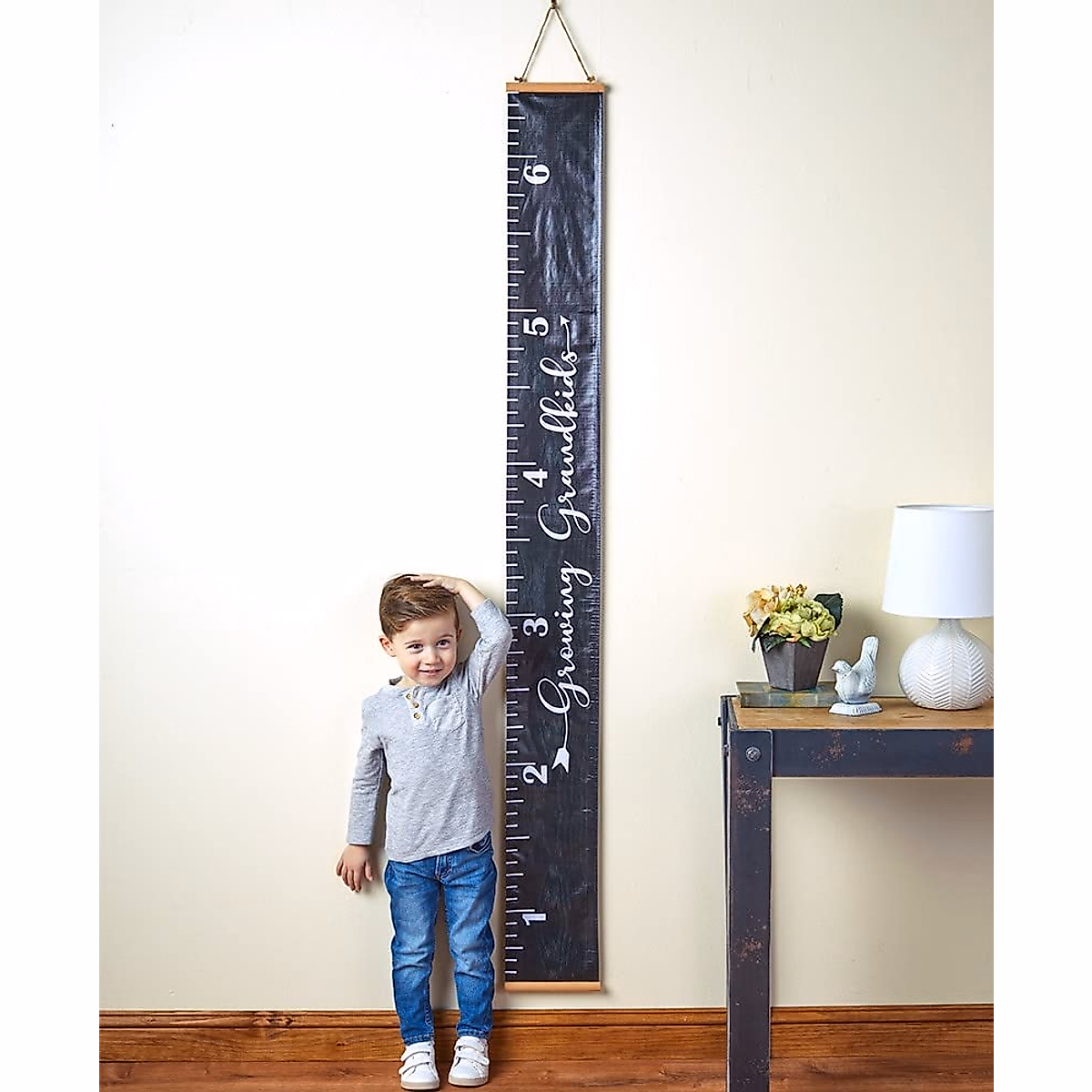 The Lakeside Collection Sentiment Ruler Growth Chart - Child Height Tracker - Growing Grandkids