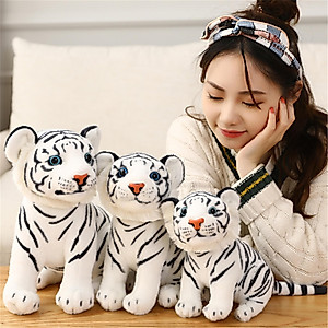 LANFIRE Tiger Plush Toy Animal Tiger Pillow Cute Animal Plush Stuffed Toy Animal Doll, Gift for Boys Girls (Yellow, 9.0 in)