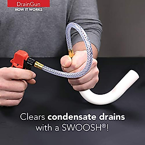 Diversitech GG-1 Drain Gun for A/C Condensate Lines, Charcoal Grey