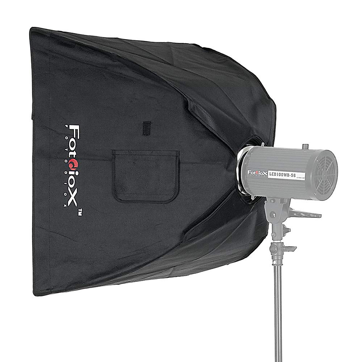 Fotodiox Pro Softbox, 24"x24" (24x24 in) with Speedring, for Balcar, White Lightning, Lighting, X800, X1600, X3200 Strobe Flash Light, Soft box, Speed Ring