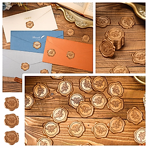 Roowest 100 Pcs Bee Adhesive Wax Seal Stickers Envelope Seal Stickers Vivid Bee Gold Stickers Vintage Wedding Invitation Stickers for Baby Shower Certificate Gift Birthday Christmas Party Supply