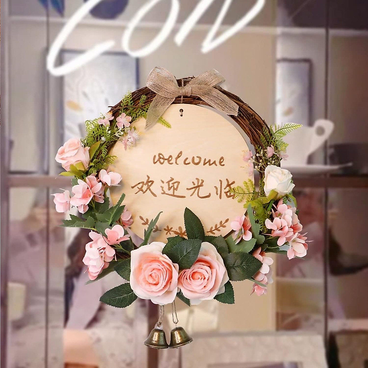 10PCS 14Inch Cutouts Blank Round Wood Slice Wood Circles for Crafts, Unfinished Wooden Slices Blank Round Wooden Circles, Wood Circles for Painting, DIY Door Hanger, Home, Party, Decor 0.1 Inch Thick