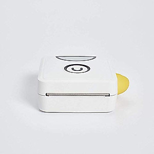 PoooliPrint L2 Inkless Pocket Printer, Yellow + White Sticky Paper 3 Rolls