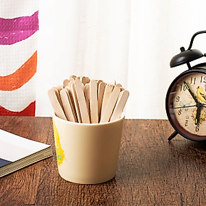 Mr. Pen- Popsicle Stick, Craft Sticks, 4.5 Inch, 200 Pack, Wax Sticks, Popsicle Stick Crafts for Kids, Wood Sticks, Wooden Sticks for Crafts, Sticks for Crafting, Ice Cream Sticks, Wood Craft Sticks