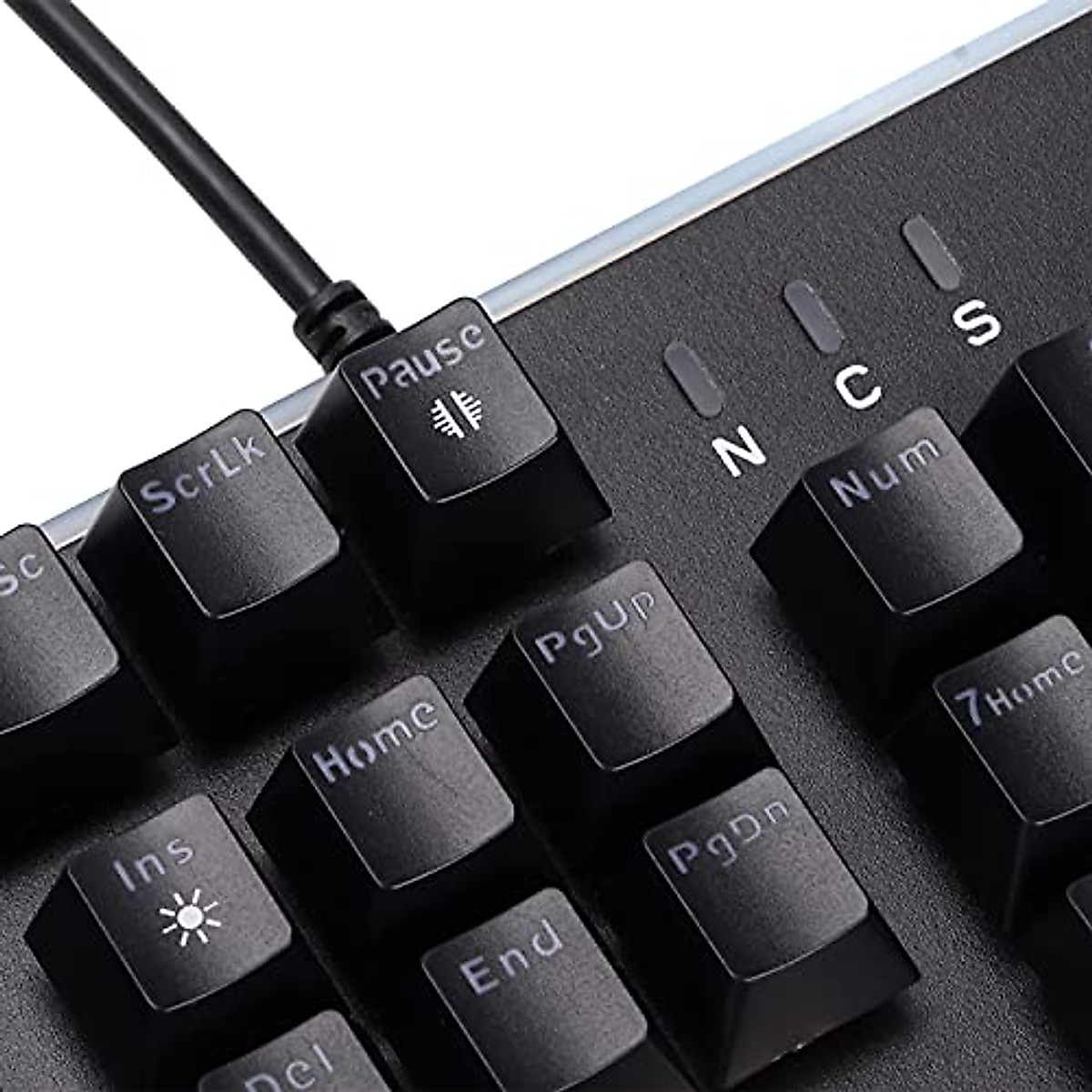 Gaming Keyboard, USB 104 Keys RGB Backlight Effects Led Keyboard Mechanical, Ergonomic Keycap Design, Computer Accessories, for Win 2000/XP/7/8/10.