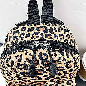 ZEHO Mini Backpack for Teens Small Cute Backpack for Women Girls Lightweight Fashion Small Canvas Daypack, Zebra Print